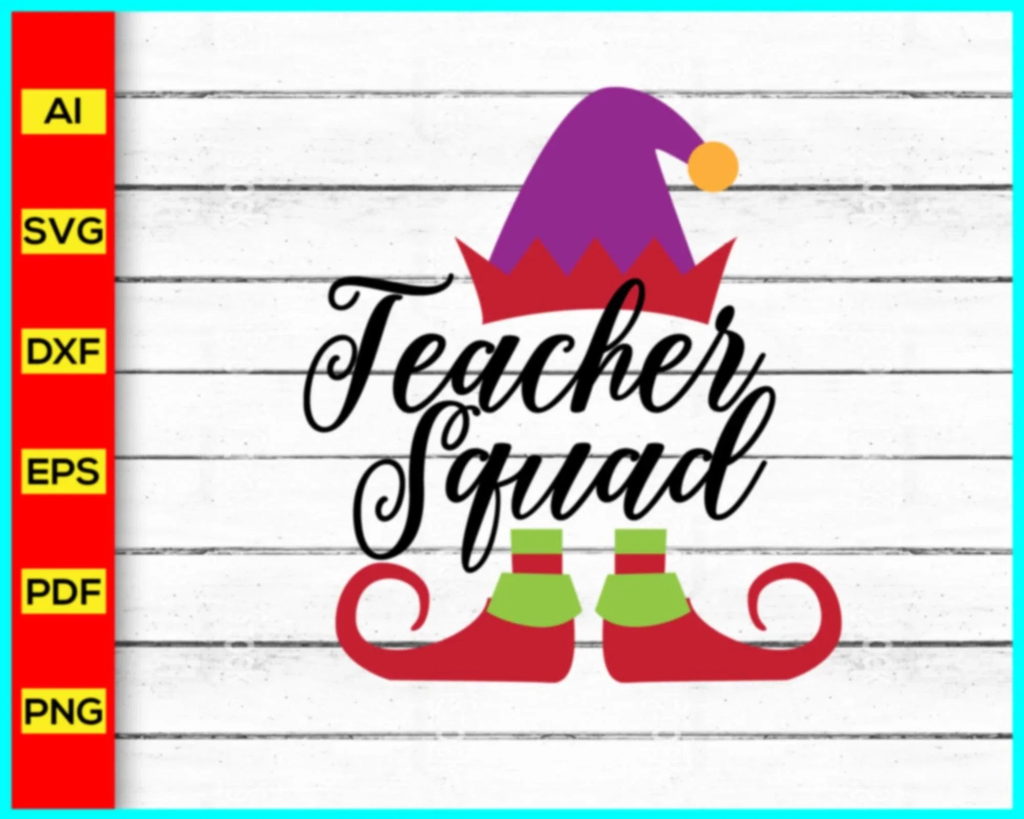 Teacher Elf Squad Svg, Elf svg, Elf Family SVG, Christmas SVG, Family ...