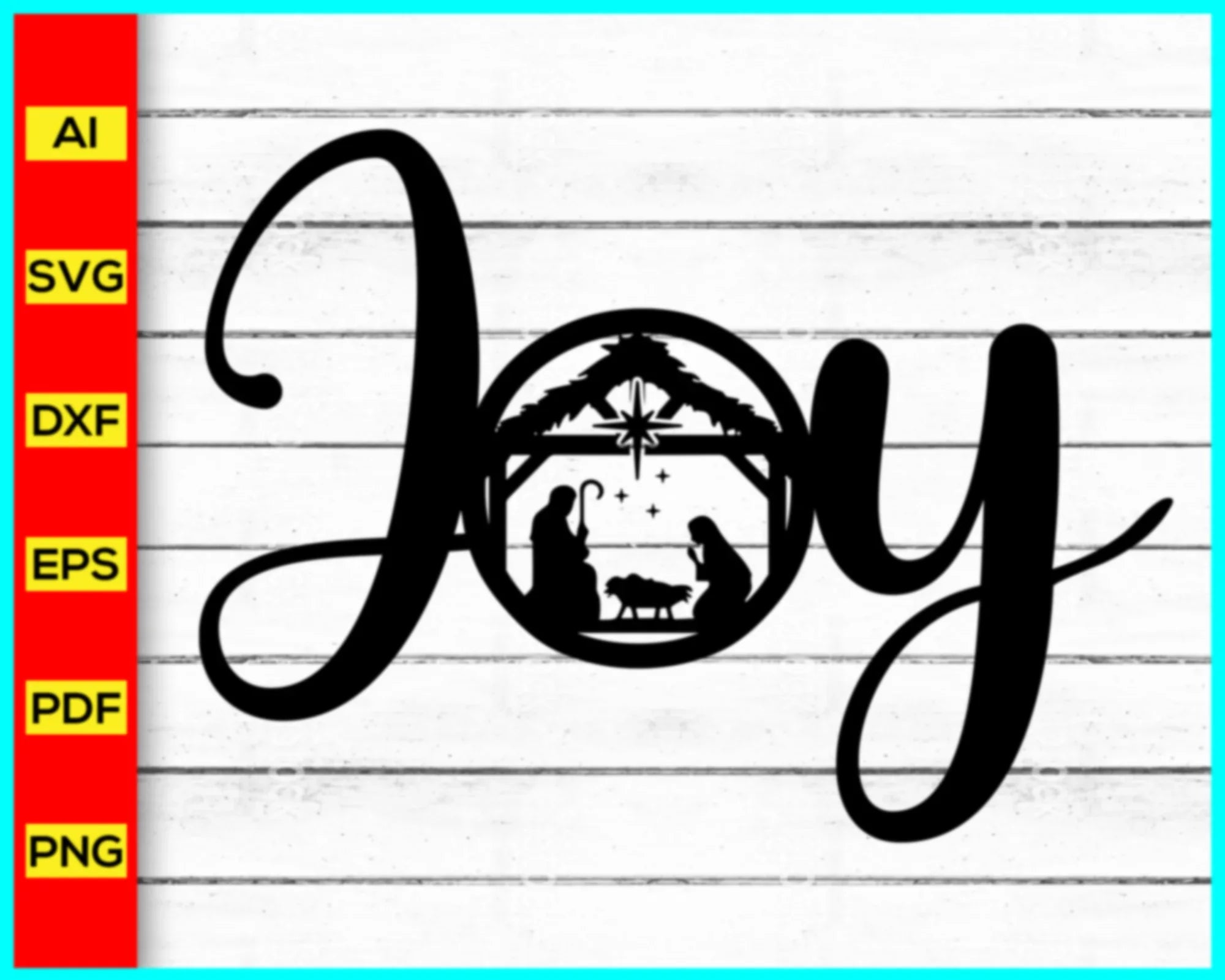 Christmas Joy Jesus Nativity scene svg, Nativity scene png, free nativ ...