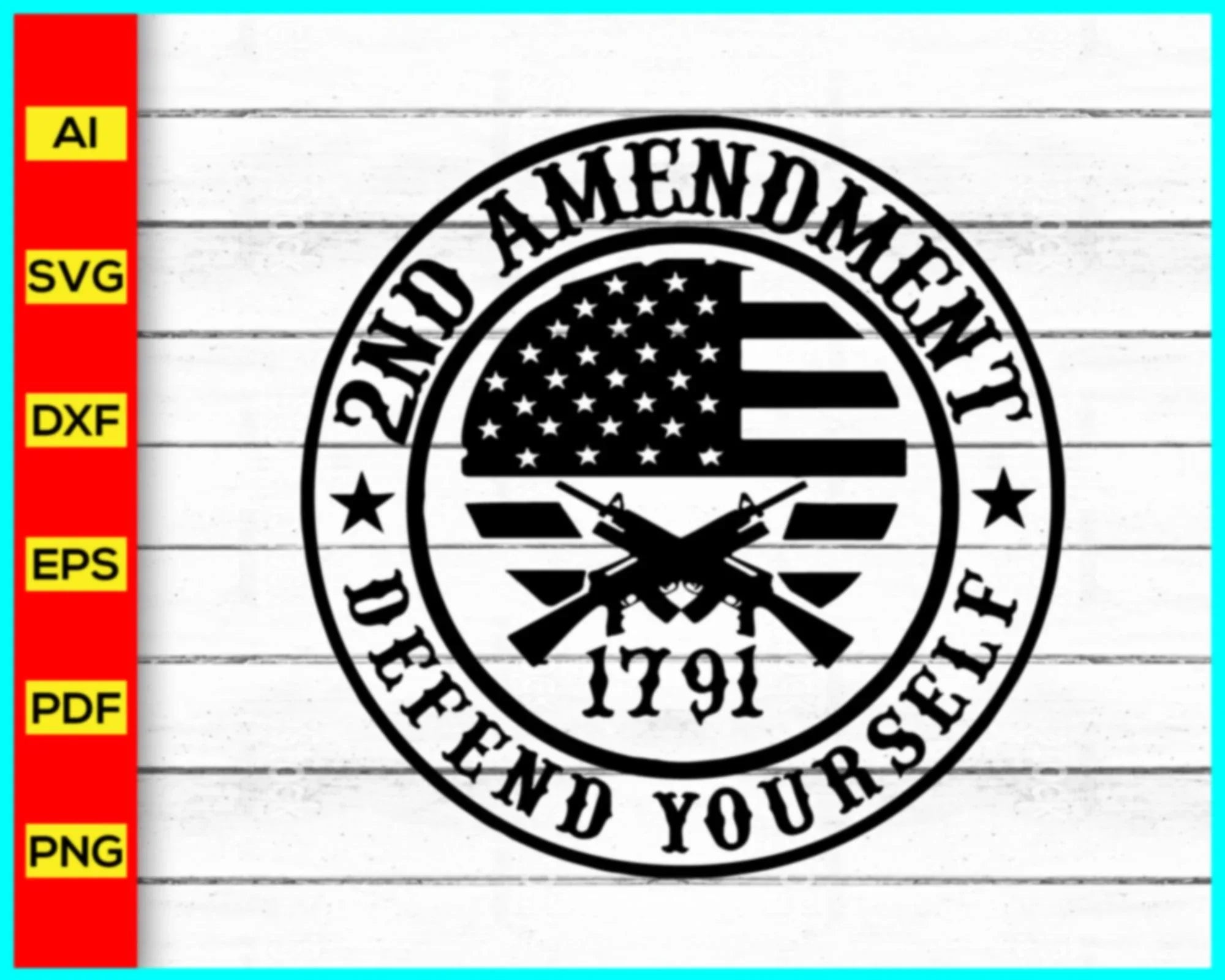 2nd Amendment Svg Png Silhouette, Cricut, Decal, Sticker, homeland sec ...