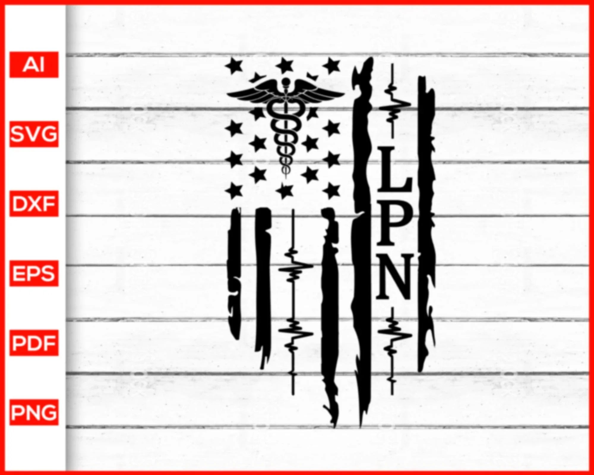 LPN Nurse Svg, Licensed practical nurses svg, nurse usa flag Svg, Nurs ...