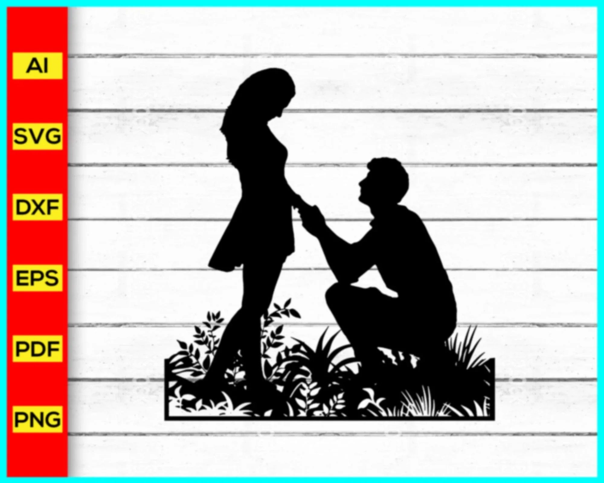 Proposal Couple Svg, Marriage day Cake svg, Couple t-shirts, Couple gi ...