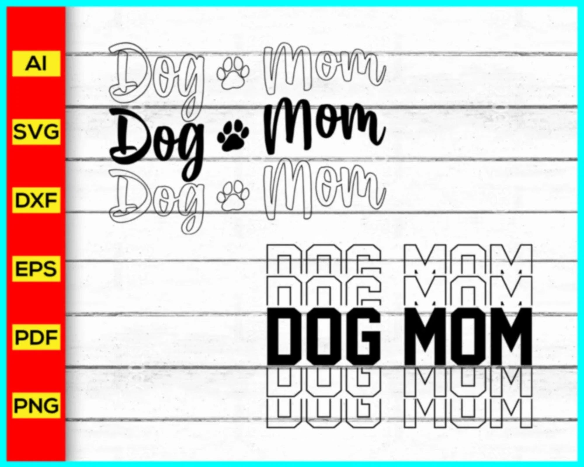 Dog Mom svg, Dog mom hand lettered Svg, Dog mama svg, Dog mom t-shirt ...