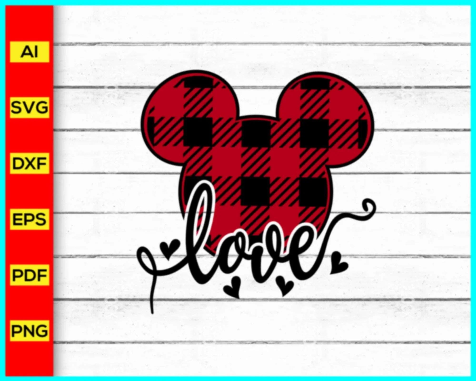 Disney Love Svg, Mickey Mouse Svg silhouette Png, Disney Svg, Animal K ...
