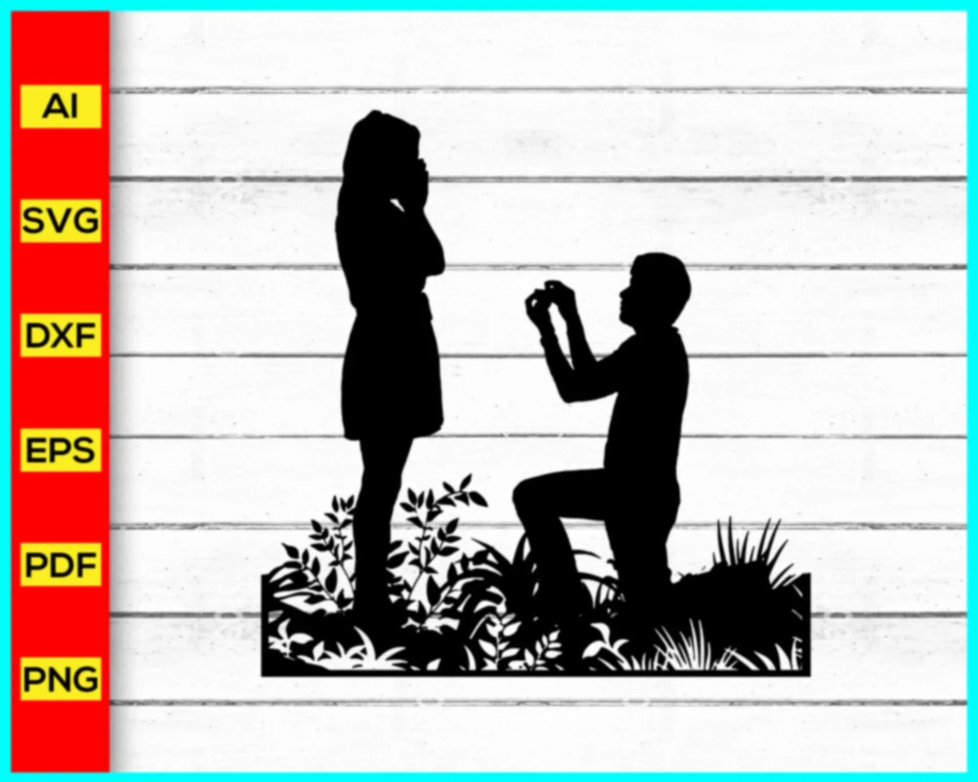 Proposal Couple Svg, Marriage day Cake svg, Couple t-shirts, Couple gi ...