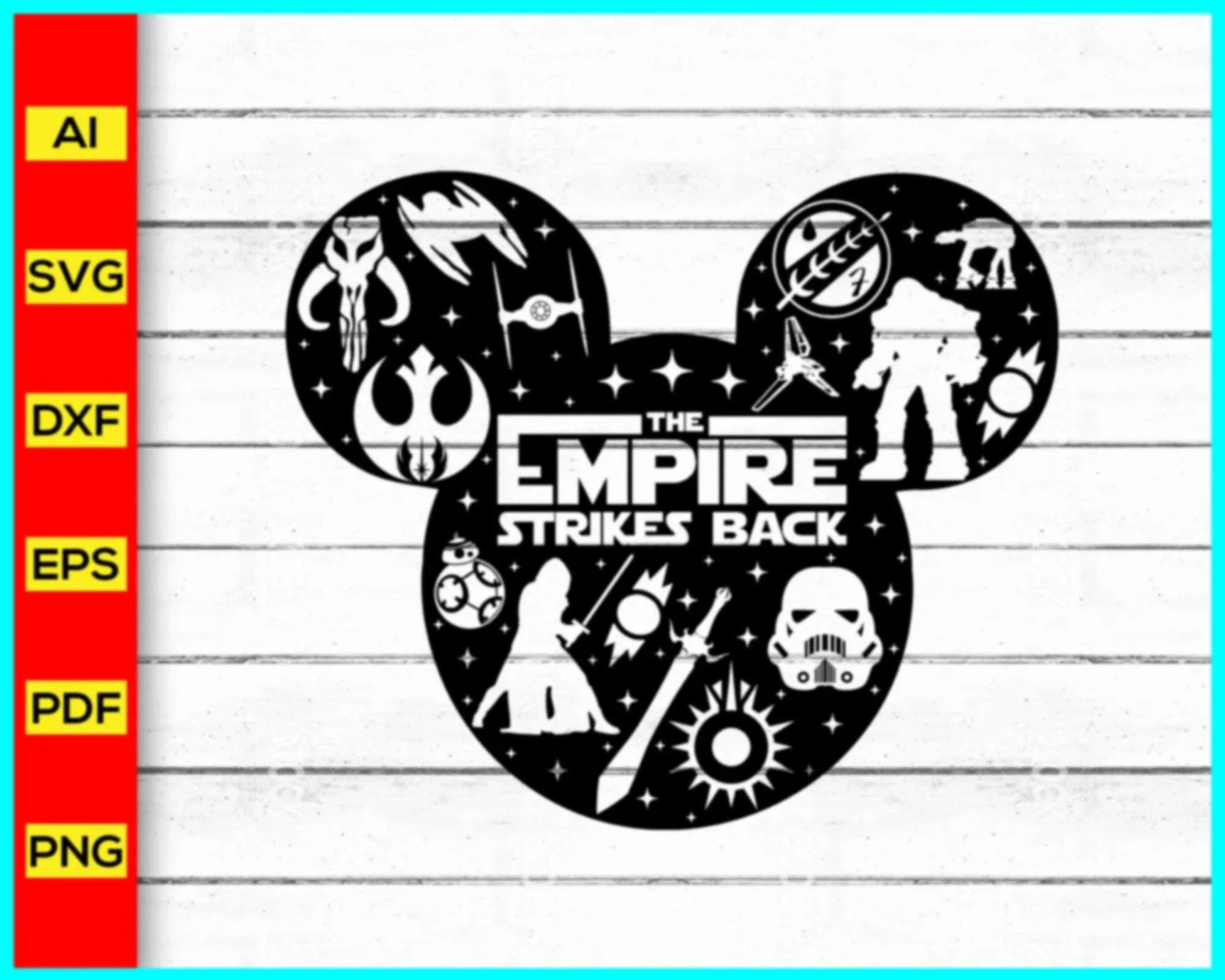 Disney Svg, Star Galaxy Svg, Star Wars Svg, Star Wars character Cut fi ...
